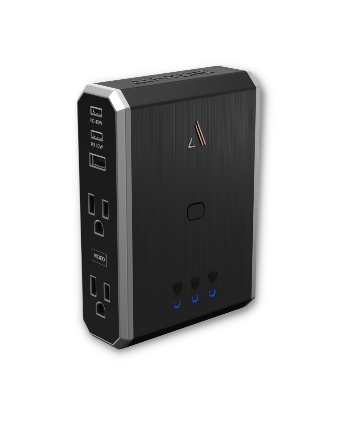 Austere Vii Series Power 4-Outlet With Omniport Usb & 45W Usb-c Pd Port - Graphite gray