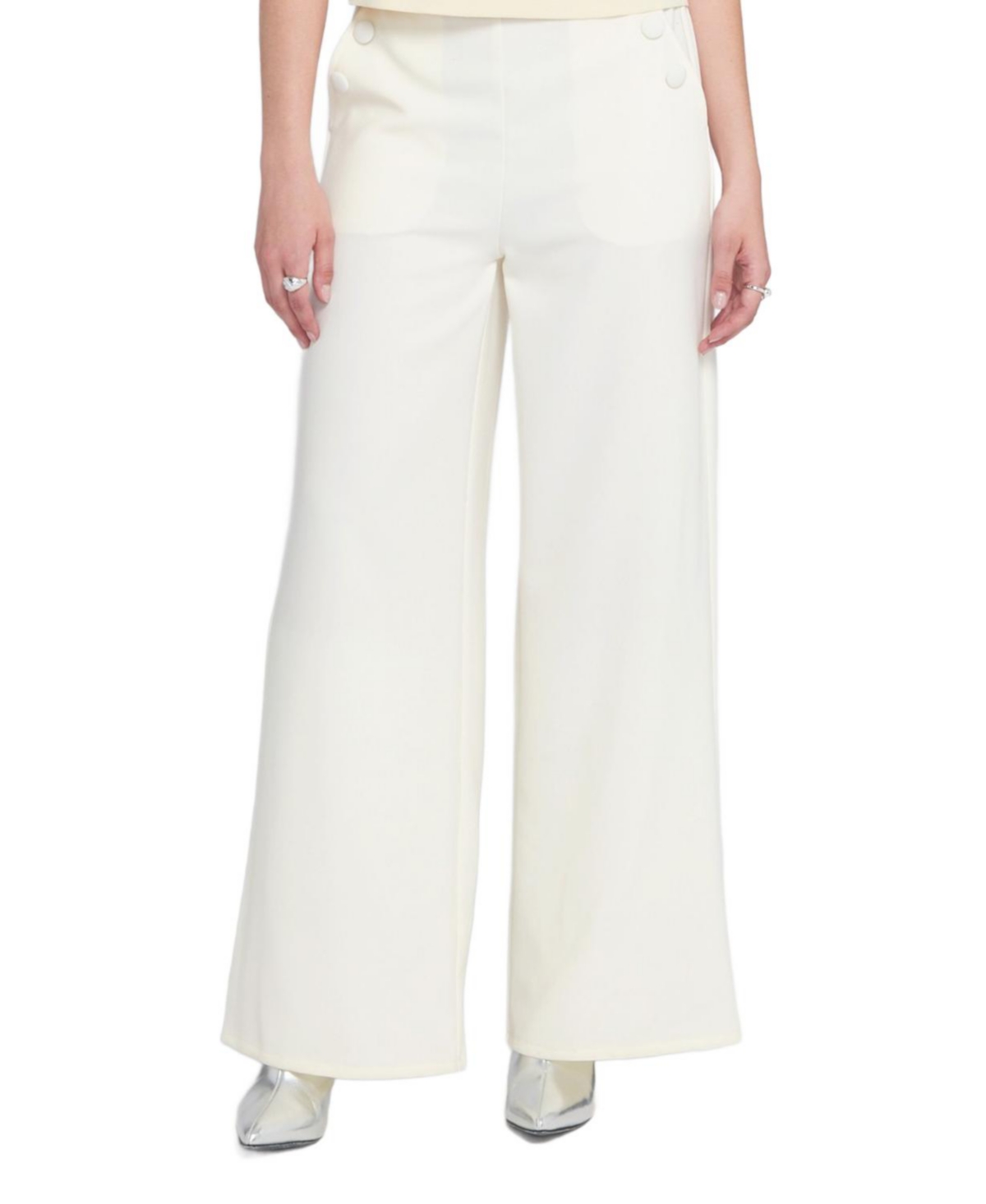 Click here for Elle Collection Womens Wide Leg Trouser with Self-... prices