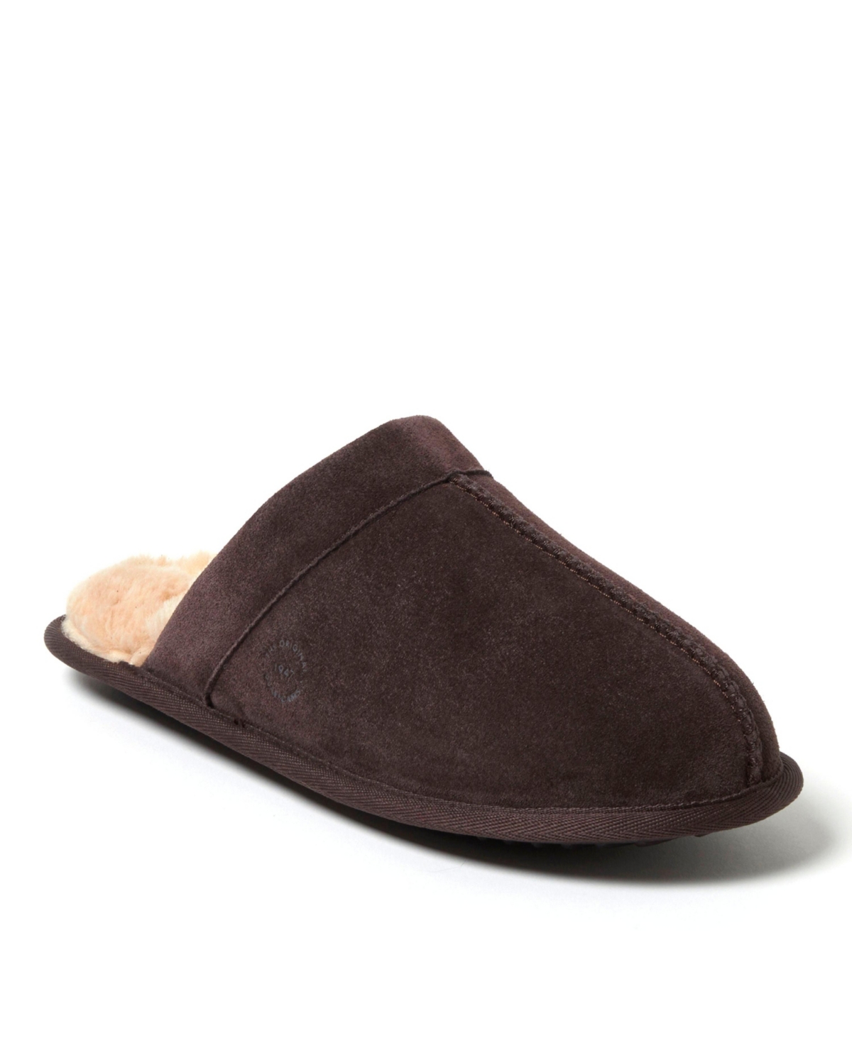 Click here for Dearfoams Mens Kirk Genuine Suede Scuff House Slip... prices