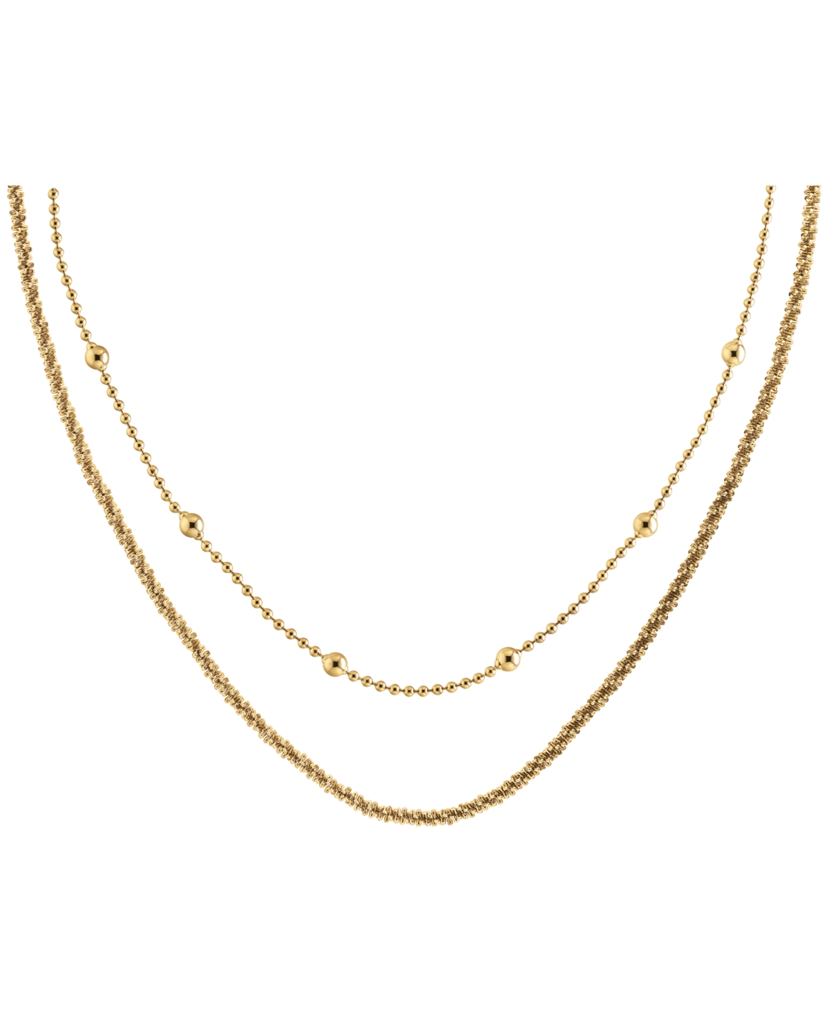 Click here for Calvin Klein Layered Chain Ball Necklace Gift Set... prices