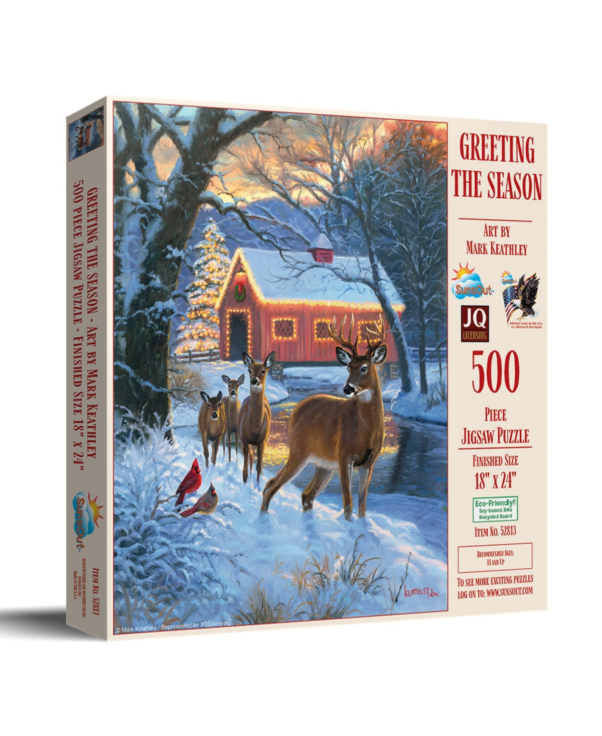 Click here for SunsOut Greeting the Season 500 piece Jigsaw Puzzl... prices