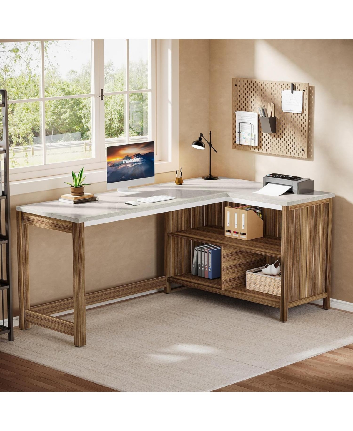 Click here for Tribesigns Executive Computer Desk with Storage Sh... prices