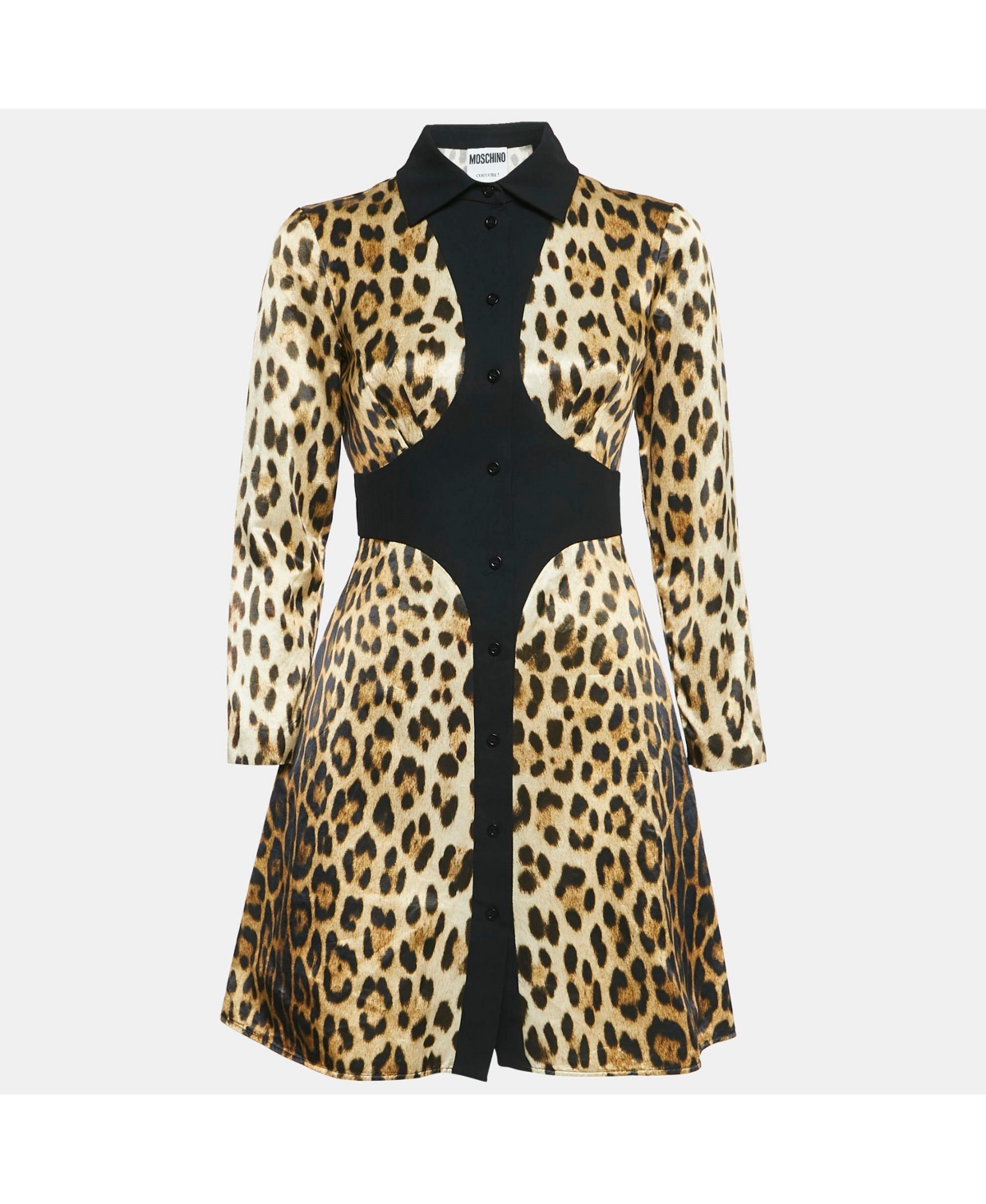 Click here for Pre-Owned Moschino Womens Couture Brown Leopard Pr... prices