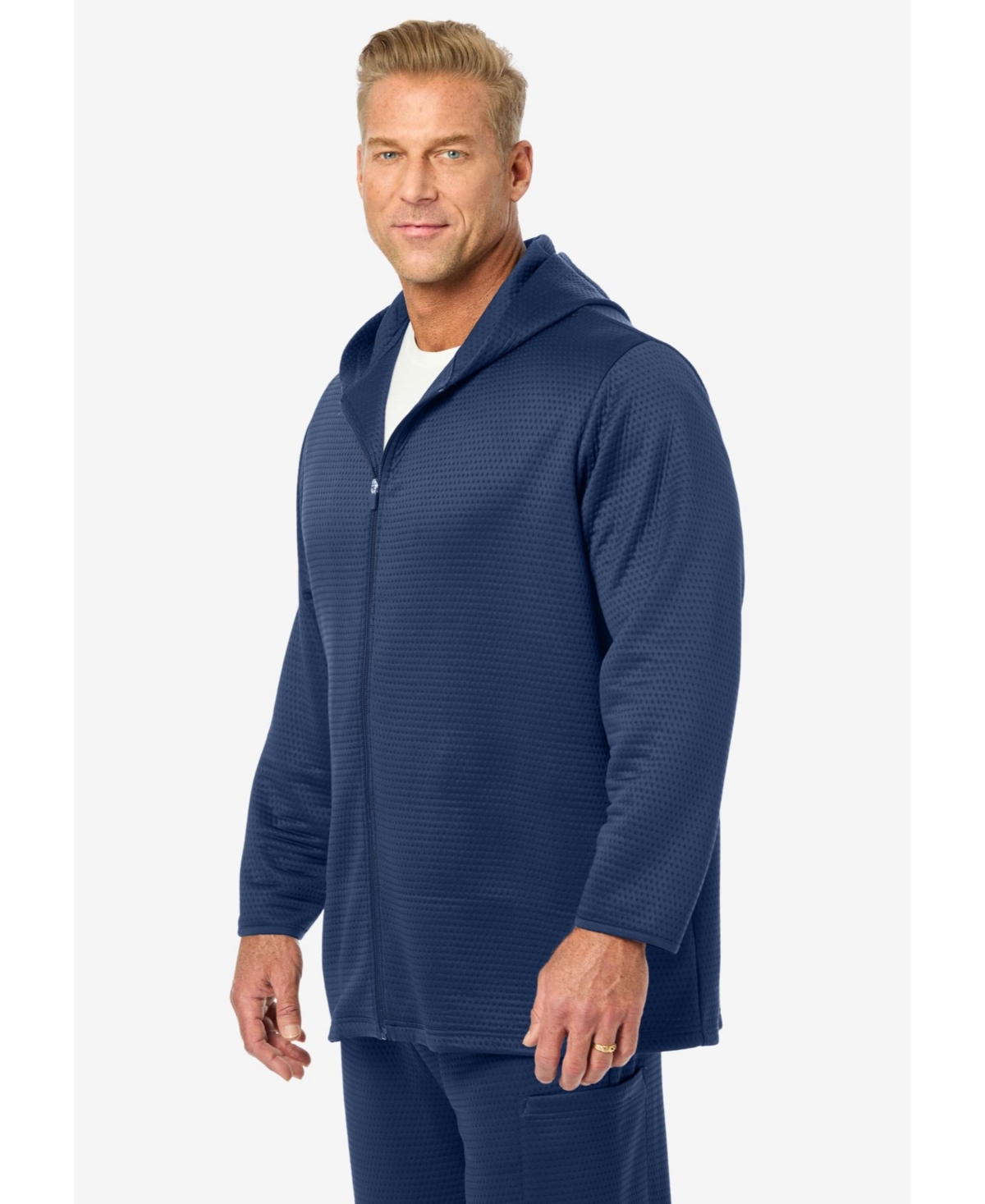 Click here for KingSize Big & Tall Performance Dot Full-Zip Hoodi... prices