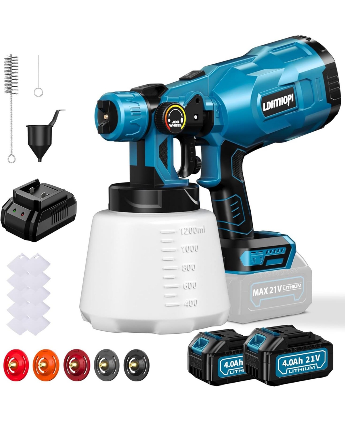 Click here for Ldhthopi Cordless Paint Sprayer 1000W with 2x4000m... prices