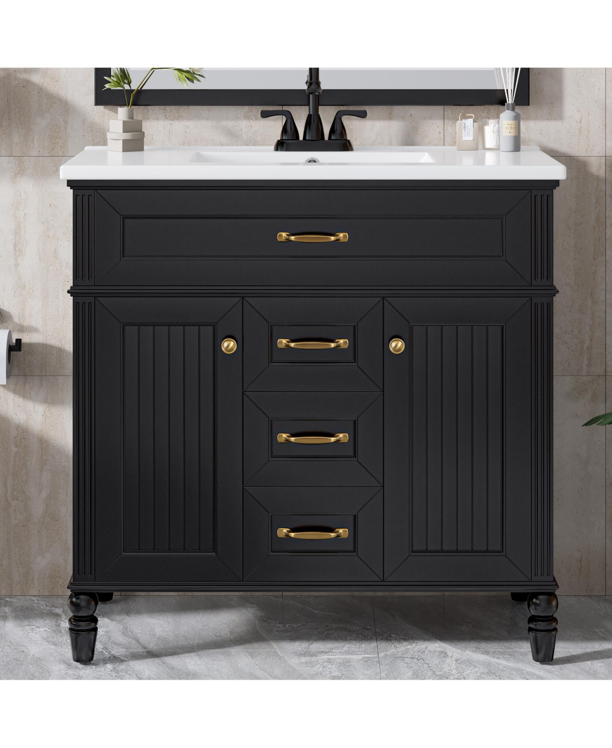 Click here for Casainc Freestanding Bathroom Vanity with Sink 2 D... prices