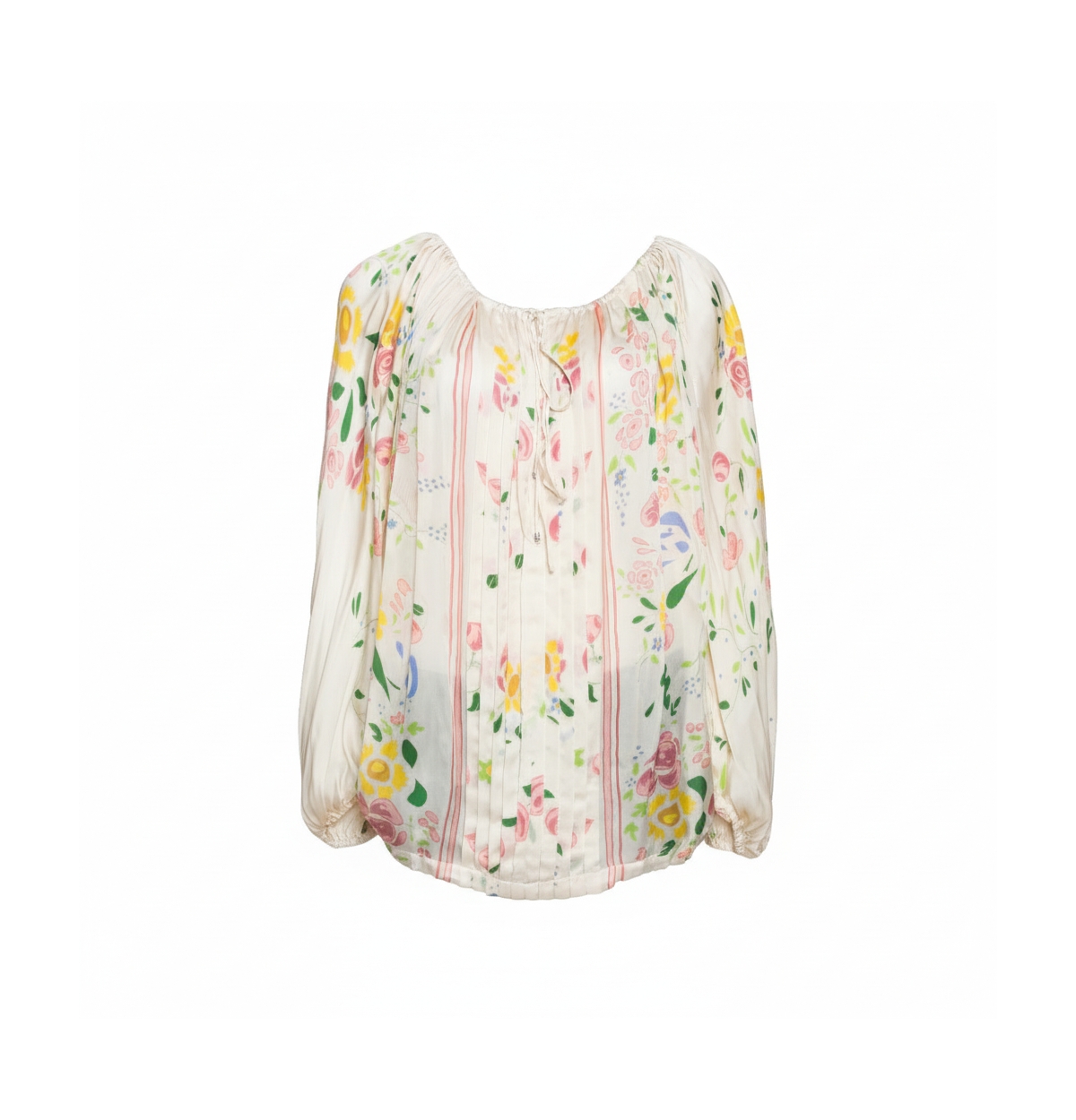 Click here for Pre-Owned Roberto Cavalli Womens Cream Floral Prin... prices