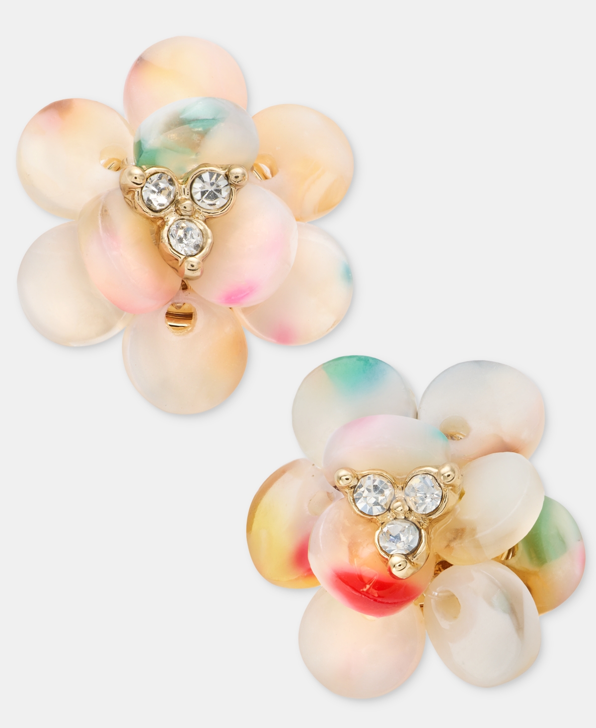 Click here for lonna & lilly Crystal Flower Stud Earrings - Multi prices