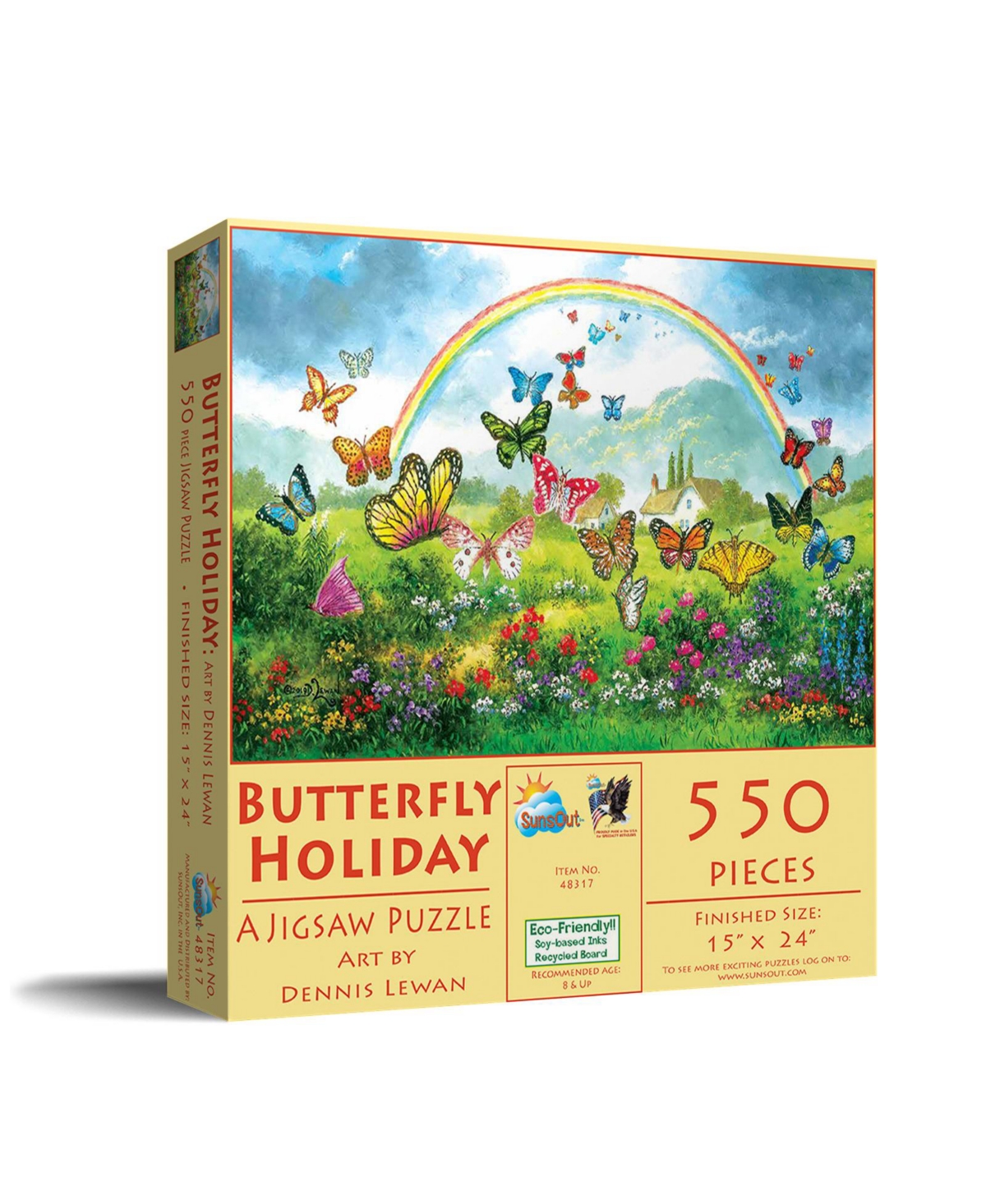 Click here for SunsOut Butterfly Holiday 550 piece Jigsaw Puzzle... prices