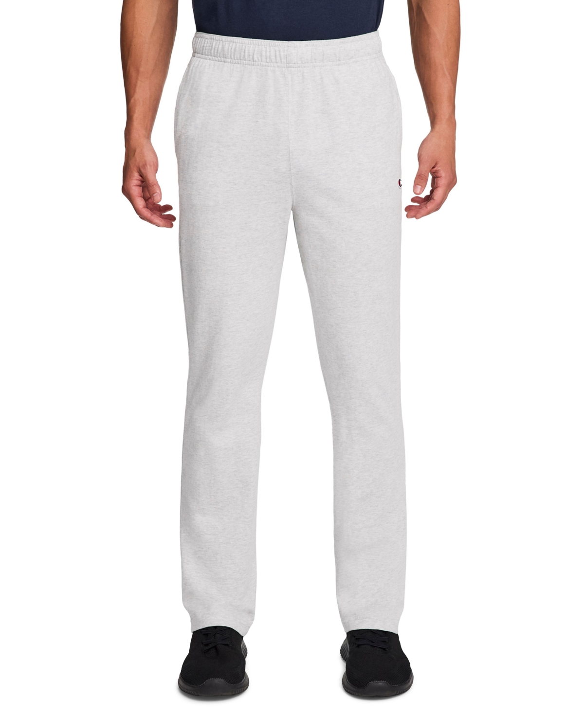 Click here for Champion Mens Jersey Open-Bottom Pants - Platinum... prices