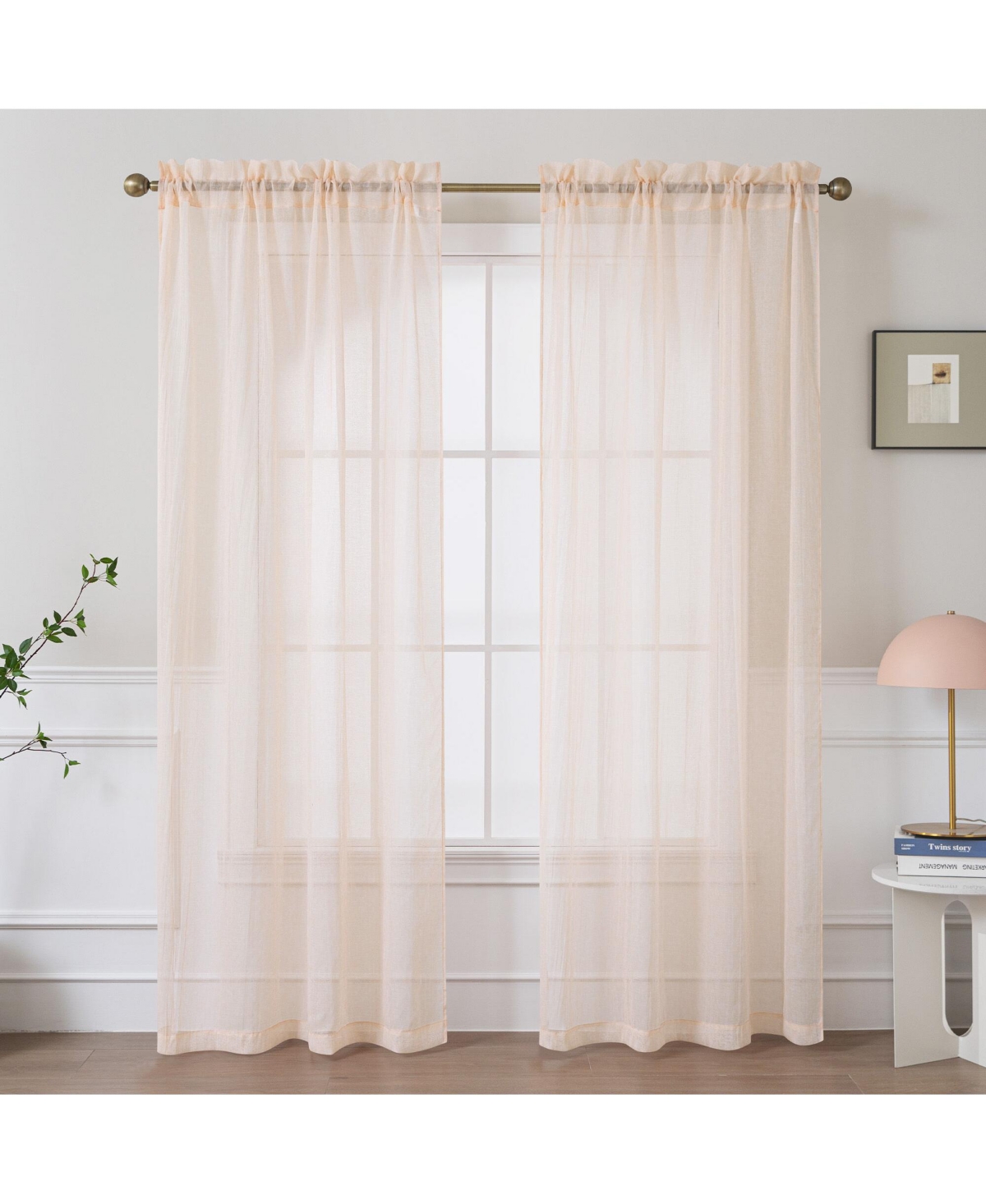Click here for Awesome Home Crinkle Textured Semi-Sheer Rod Pocke... prices