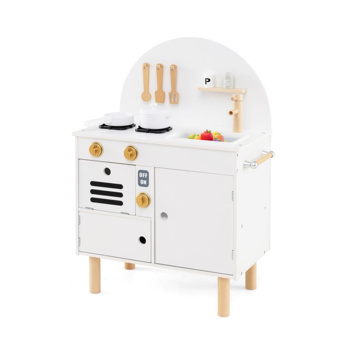 Click here for Hongge Wooden Kids Play Kitchen with Stove Sink Mi... prices