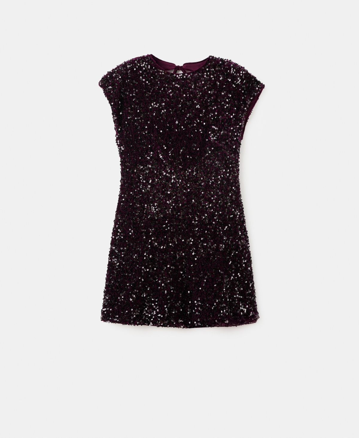 Click here for Mango Womens Open Back Sequin Dress - Burgundy prices
