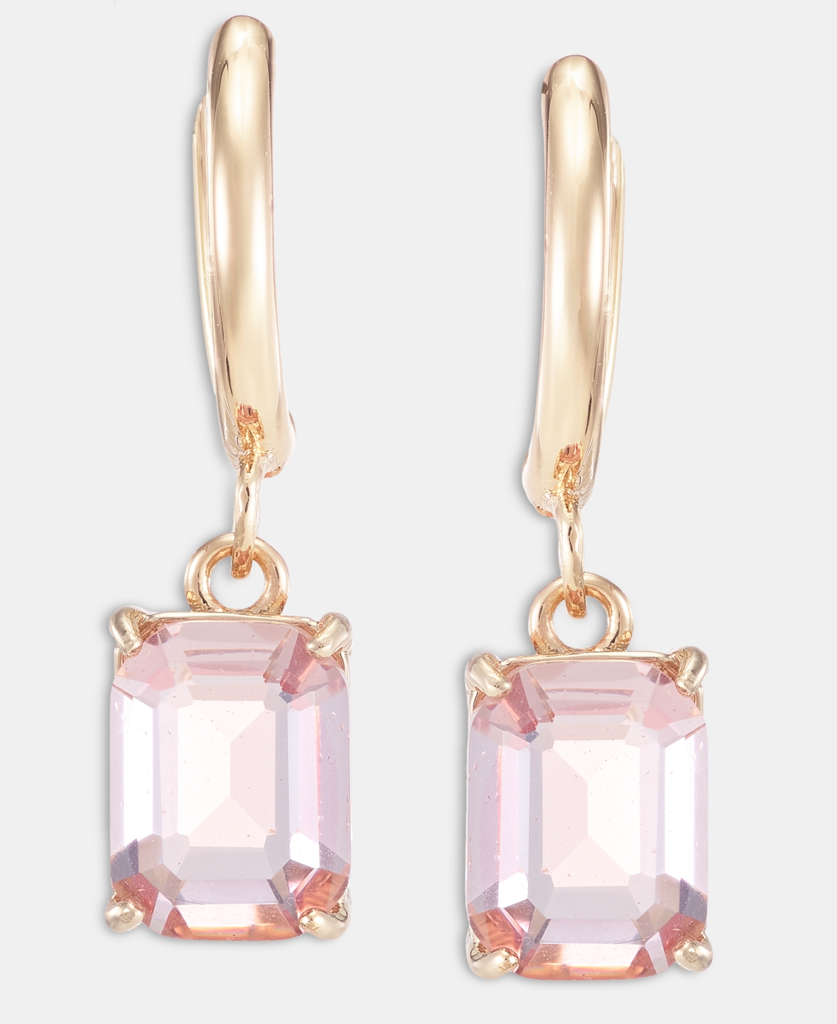 Click here for Lauren Ralph Lauren Glass Stone Drop Huggie Earrin... prices