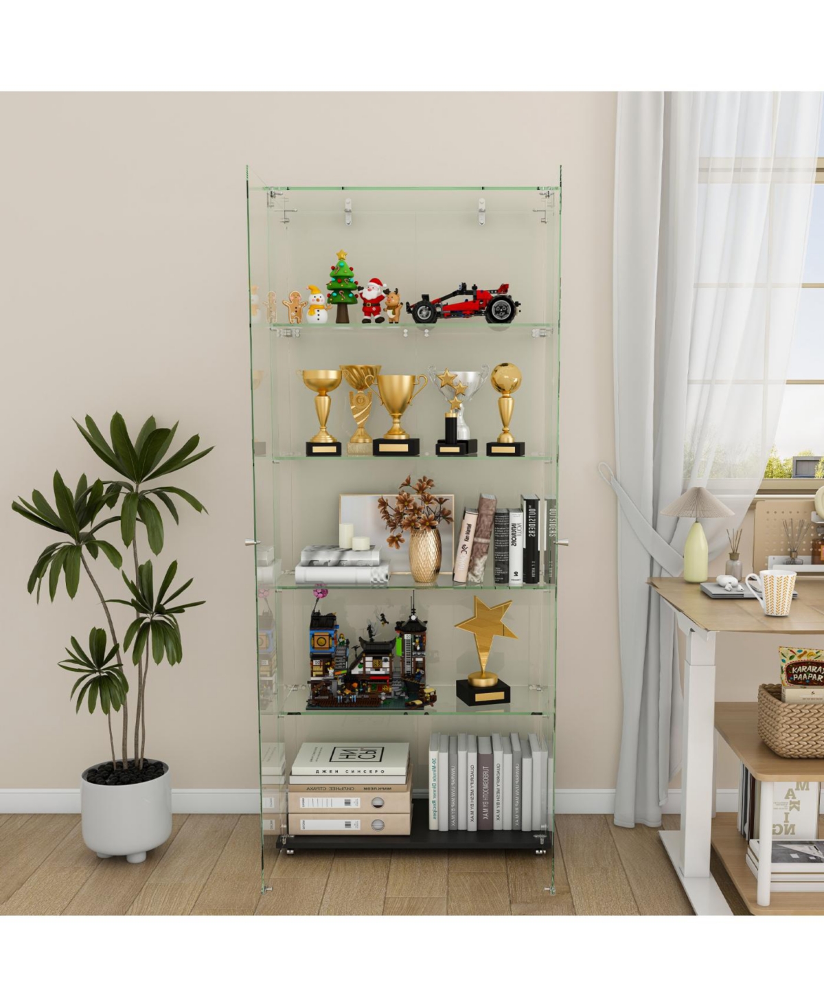 Click here for Streamdale Furniture 5-Tier Glass Display Cabinet... prices