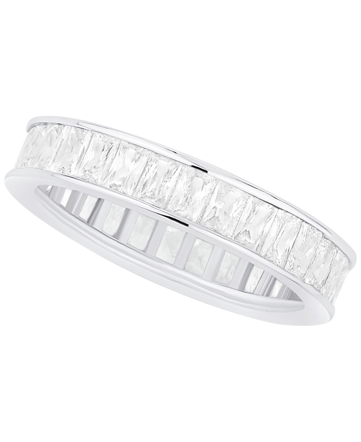 Click here for And Now This Cubic Zirconia Silver Plated Band Rin... prices