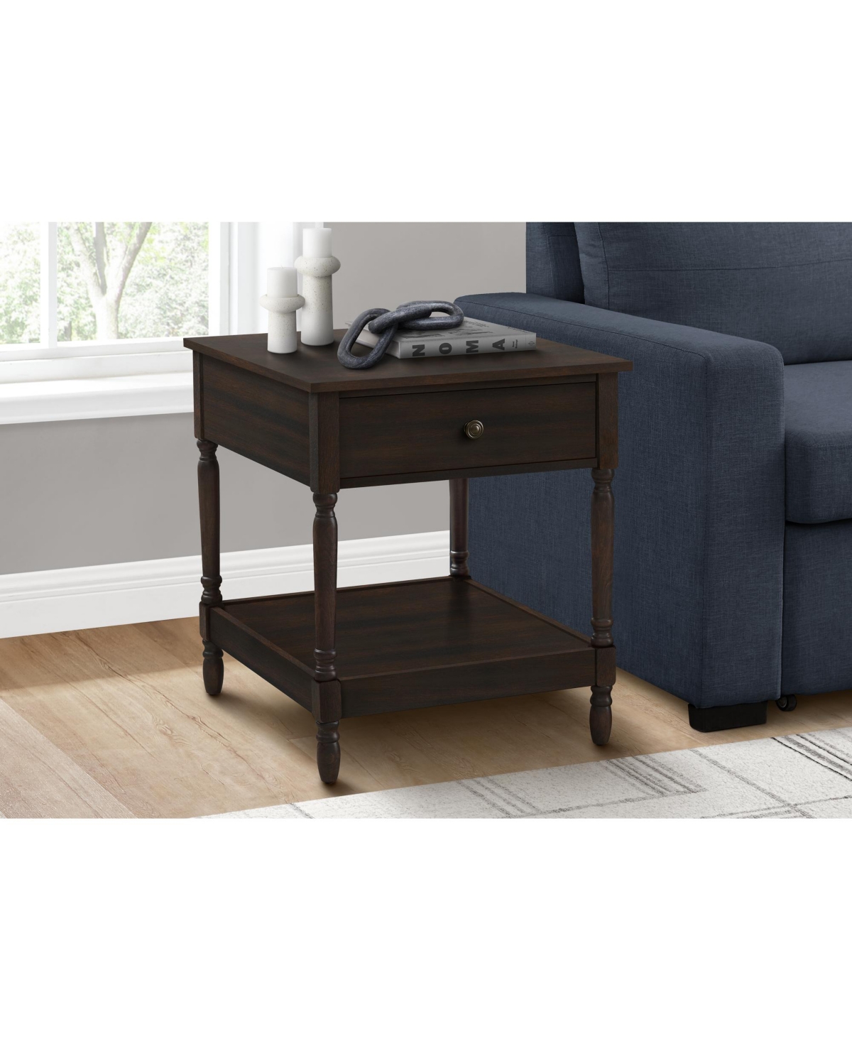 Click here for Lovmor Accent Table  2 Tier  End  Side Table  Squa... prices