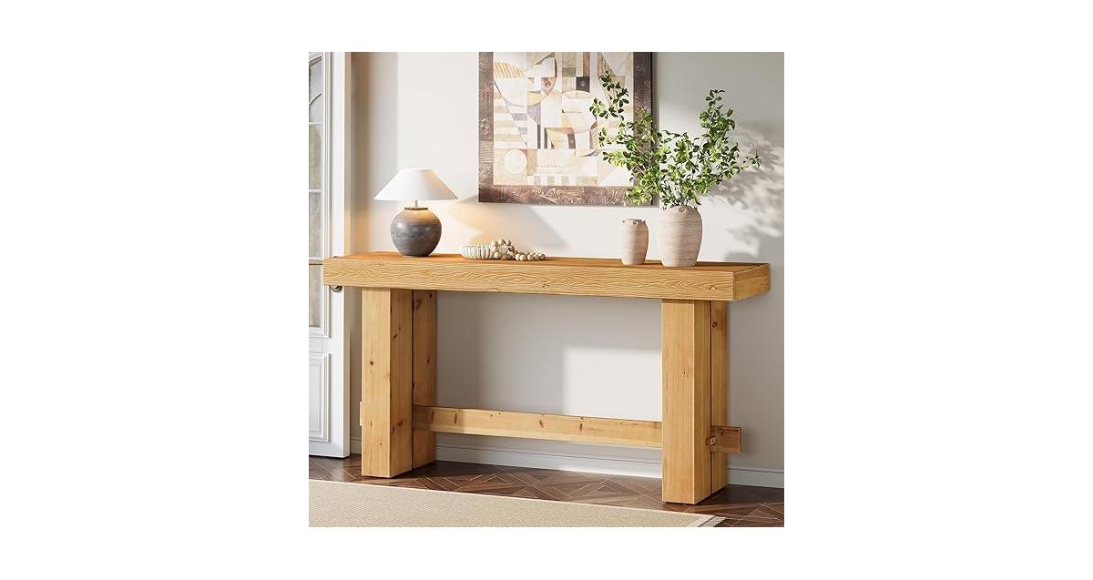 Click here for Tribesigns Wood Console Table  63" Long Entry... prices
