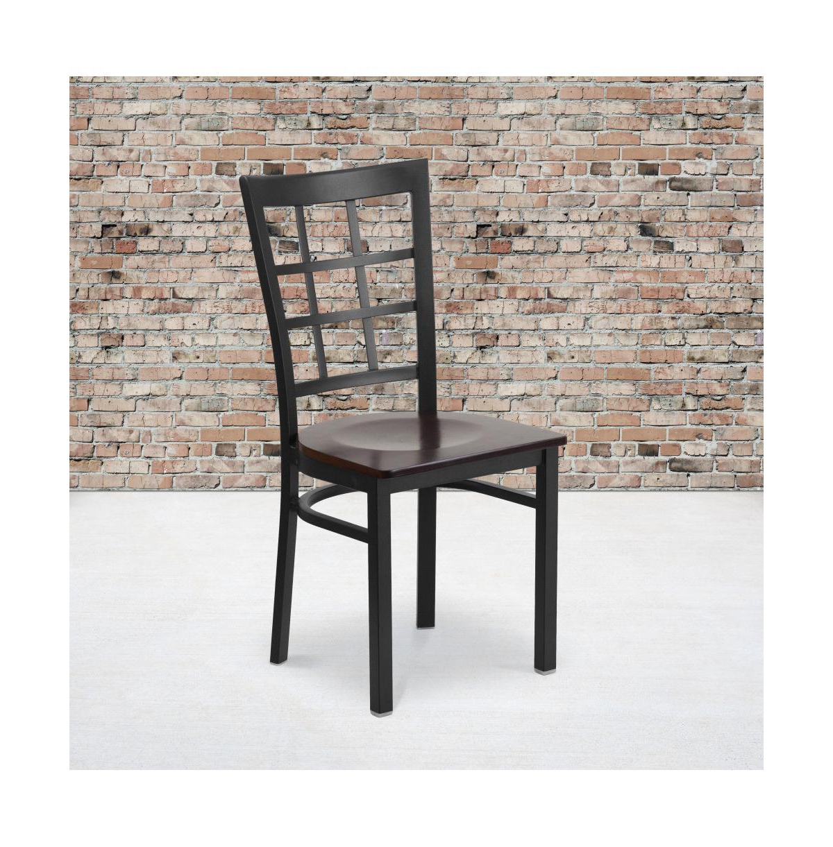 Click here for Emma+Oliver 2 Pack Window Back Metal Restaurant Ch... prices