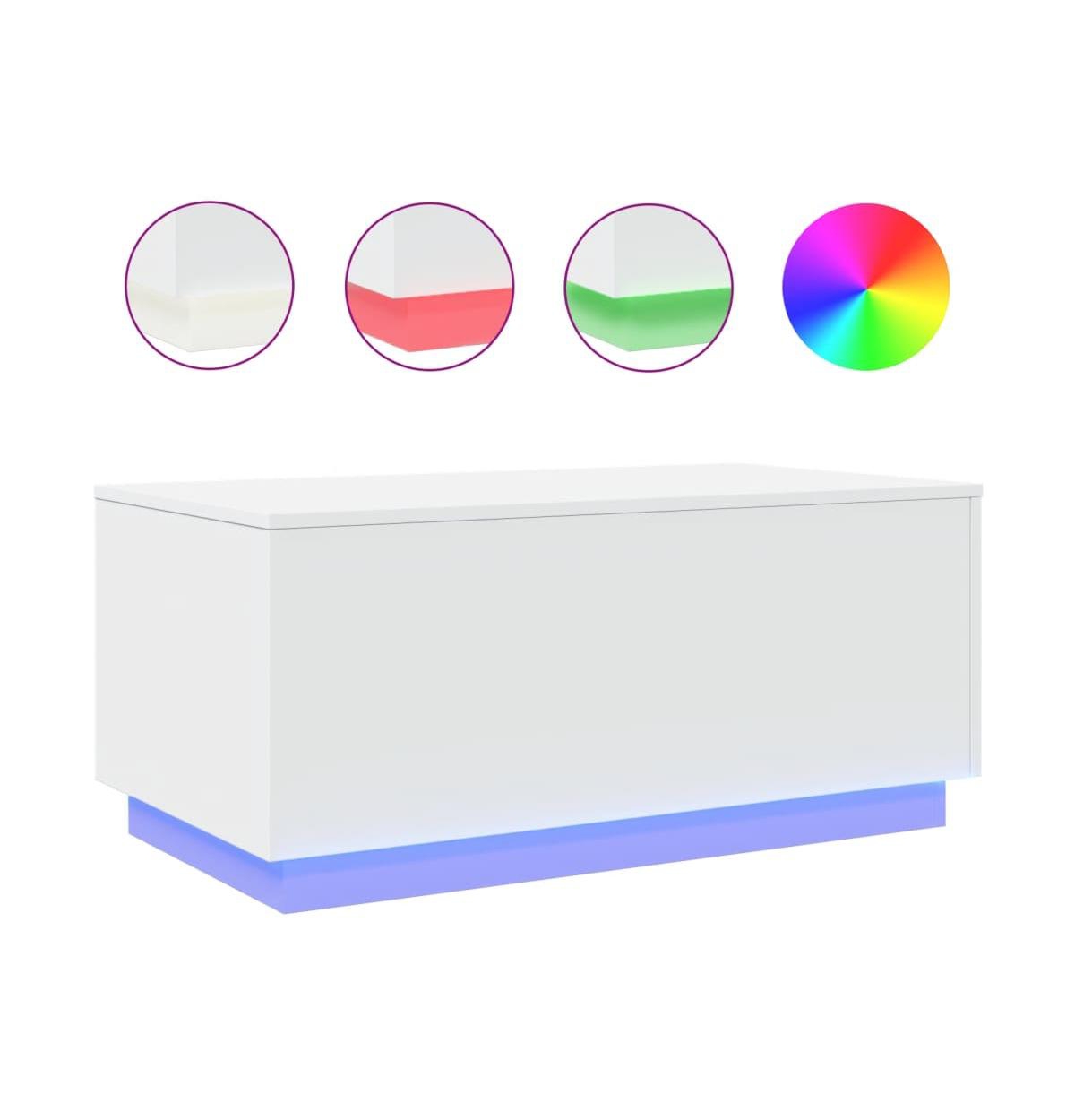 Click here for vidaXL Coffee Table White Engineered wood 35.4 x 1... prices