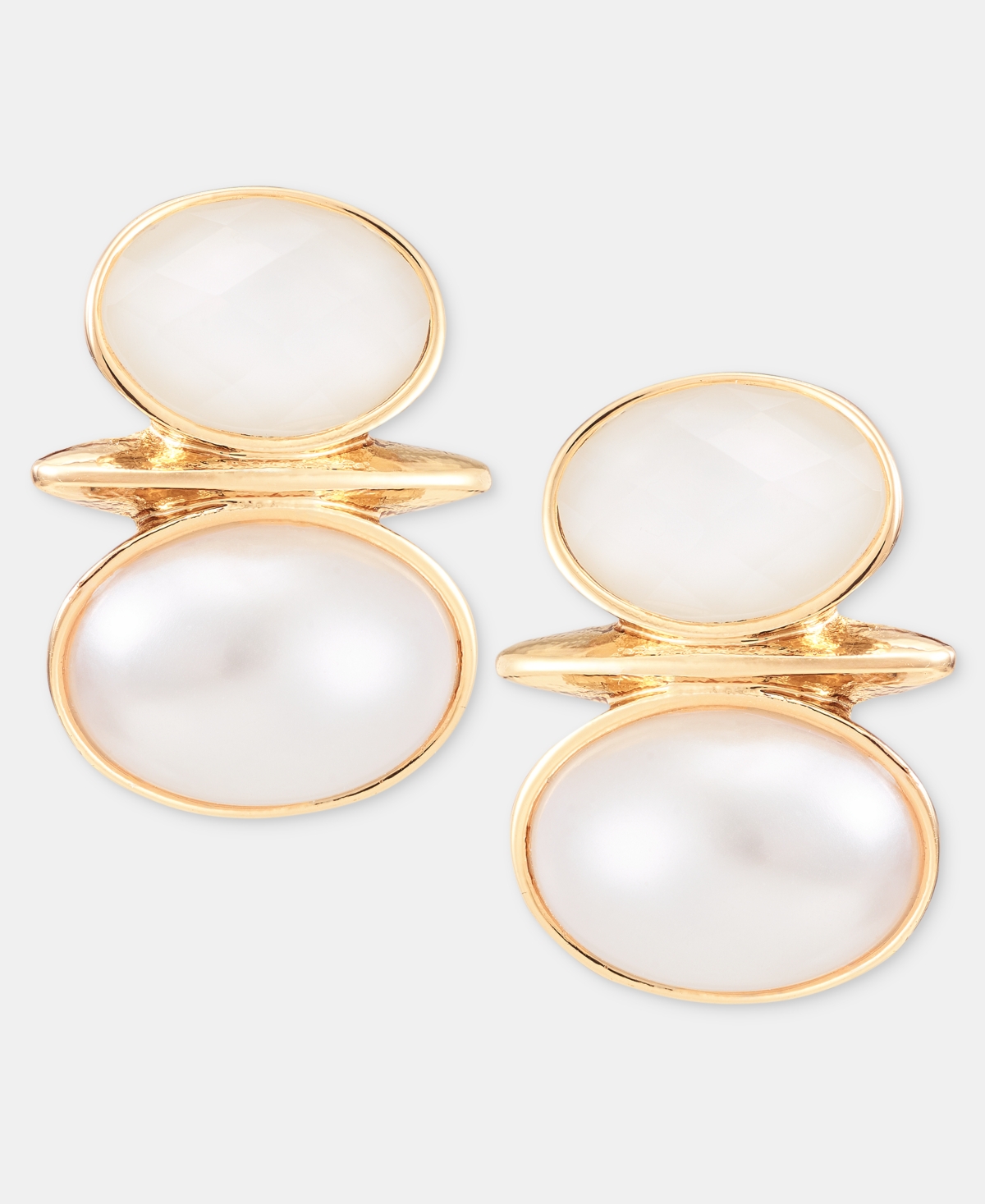 Click here for Anne Klein Stone & Mother-of-Pearl Snowman Clip-On... prices