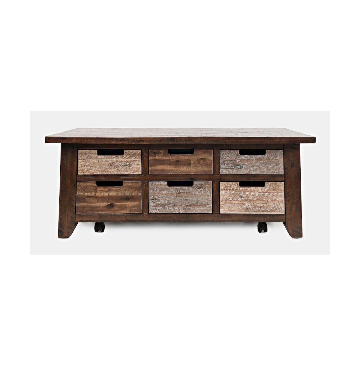 Click here for Jofran Rustic Solid Acacia Box Coffee Table with P... prices