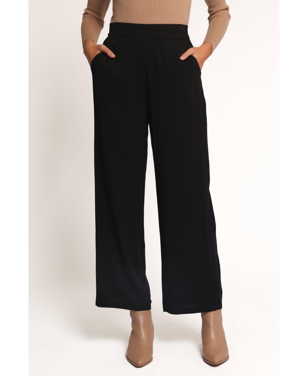 Click here for Petal and Pup Womens Rissa Wide Leg Pant - Black prices