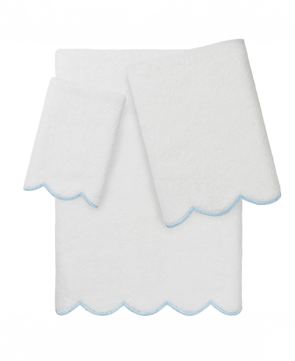 Click here for Linum Home Adornia Scallop Cotton 3-Pc. Towel Set... prices