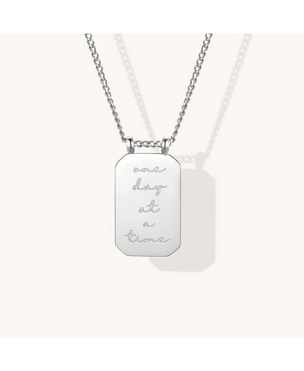 Click here for Mantra One Day At A Time Note To Self Silver - Sil... prices