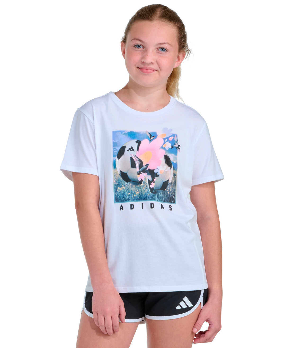 Click here for adidas Girls 8-16 Short-Sleeve Regular Fit T-Shirt... prices