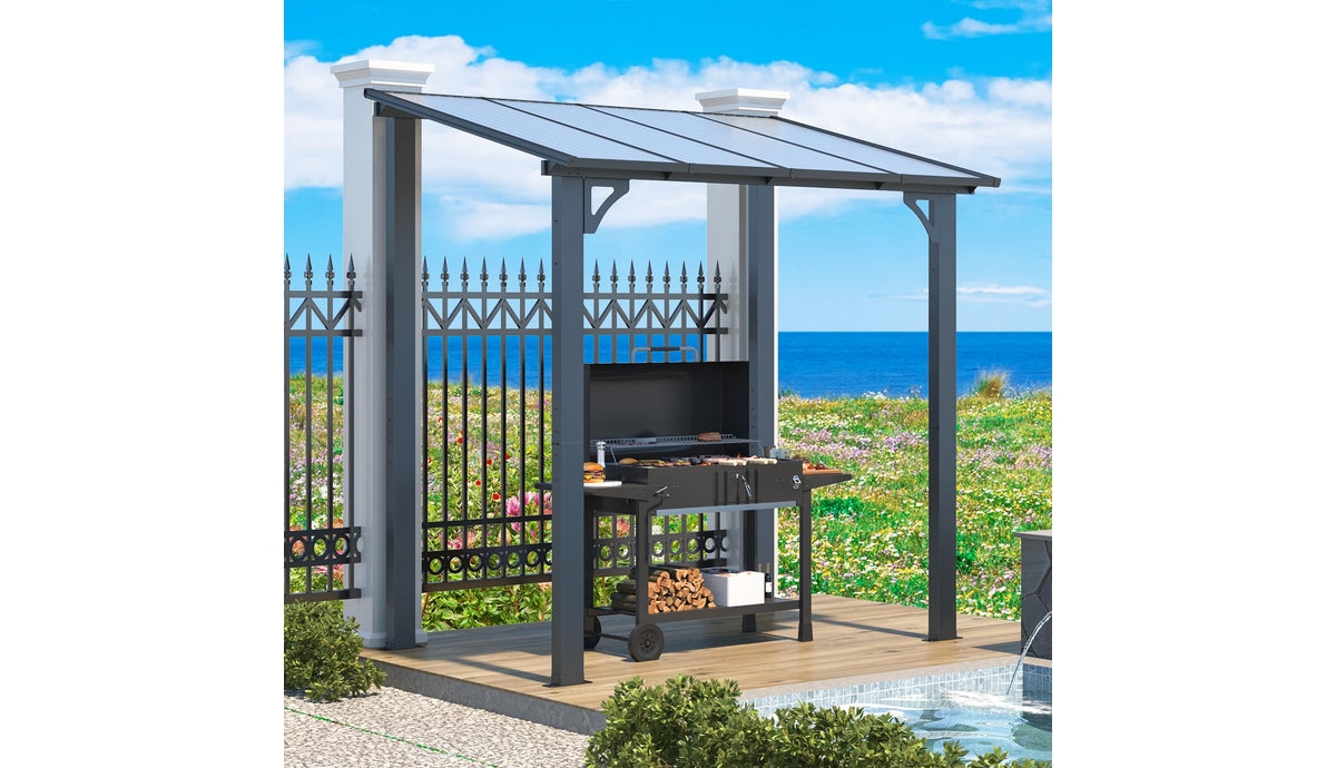 Click here for Aecojoy 8 x 5 Wall Mounted Gazebos Pergola - White prices