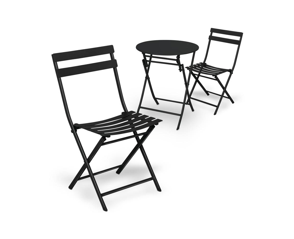Click here for gaomon 3-Piece Folding Patio Bistro Set  Black Out... prices