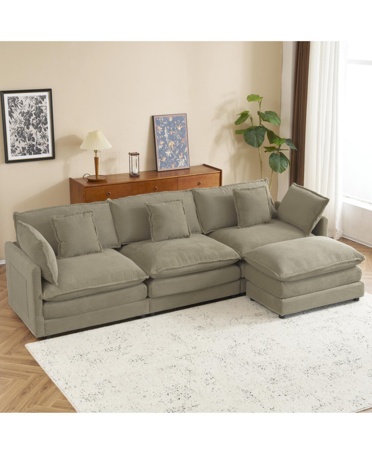 Click here for Streamdale Furniture Streamdale Modern Corduroy L-... prices