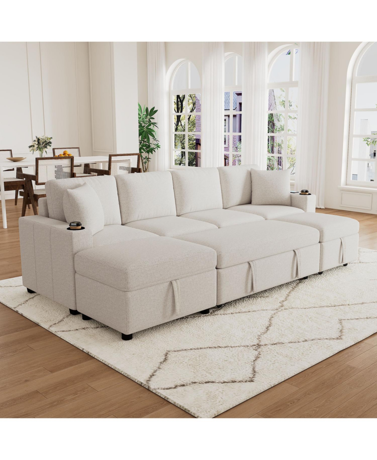 Click here for Streamdale Furniture 109" Sectional Sofa Bed... prices