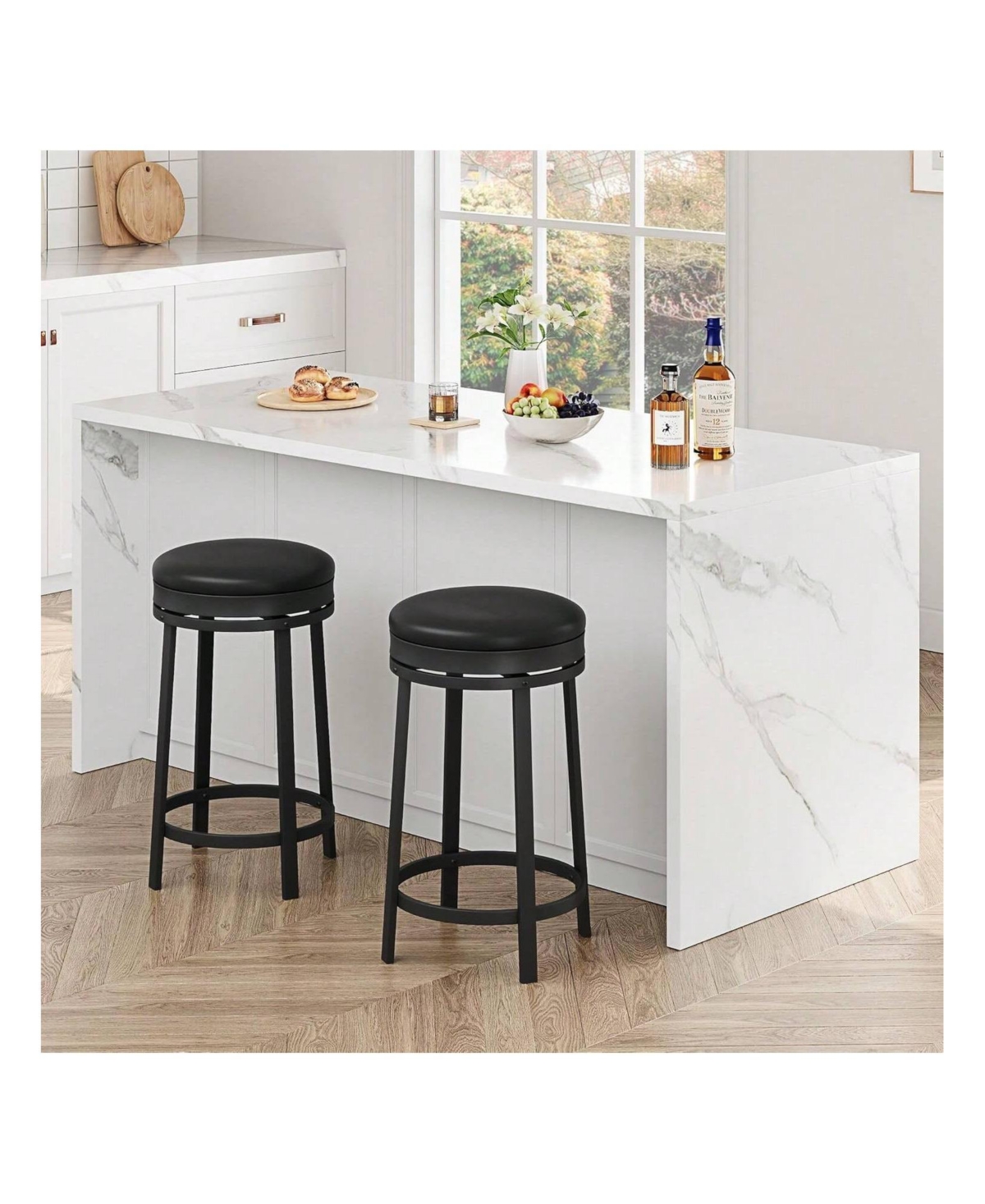 Click here for gaomon Swivel Bar Stools  24 Inch Counter Height B... prices