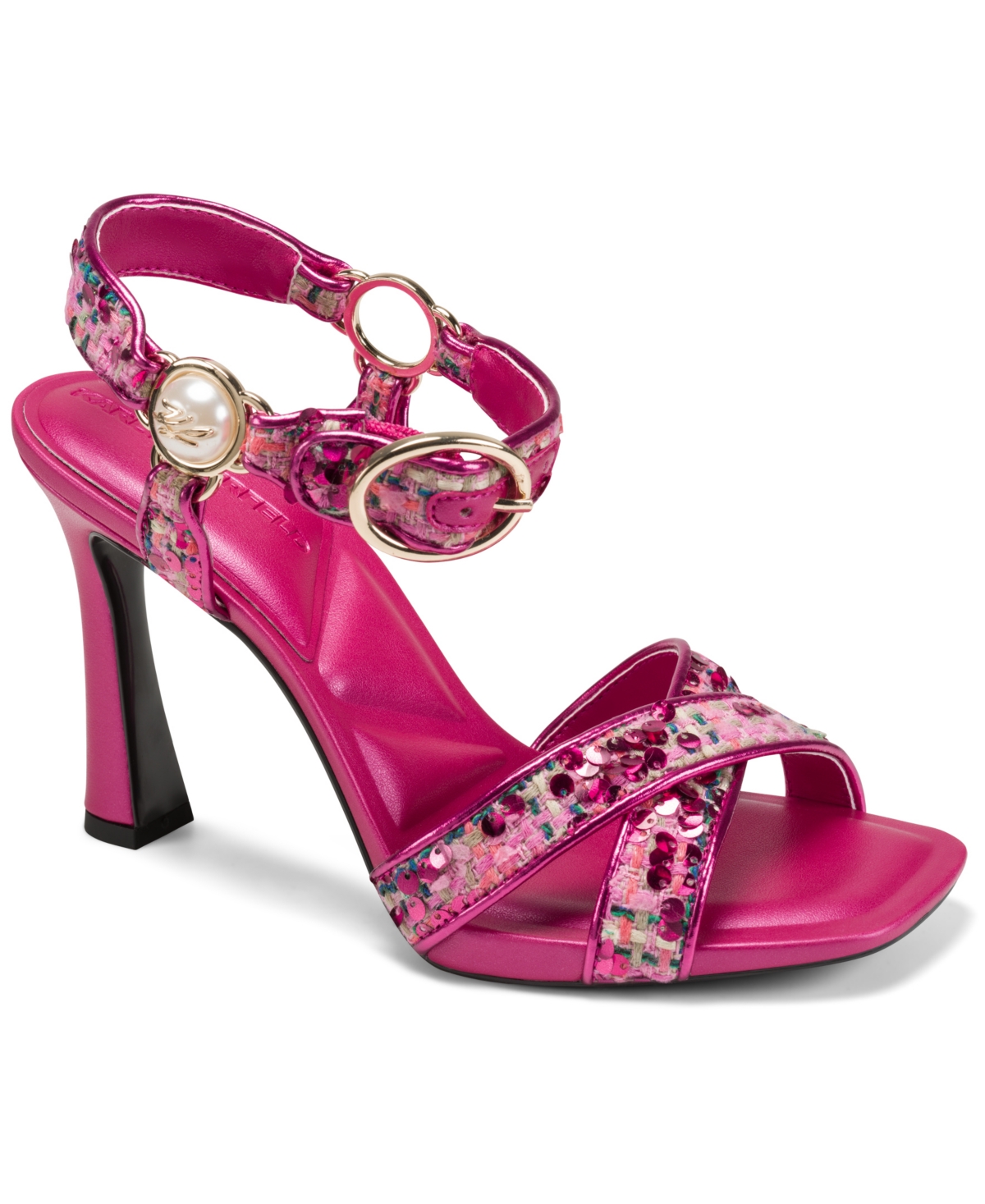 Click here for Karl Lagerfeld Paris Womens Daelin Square Toe Sand... prices