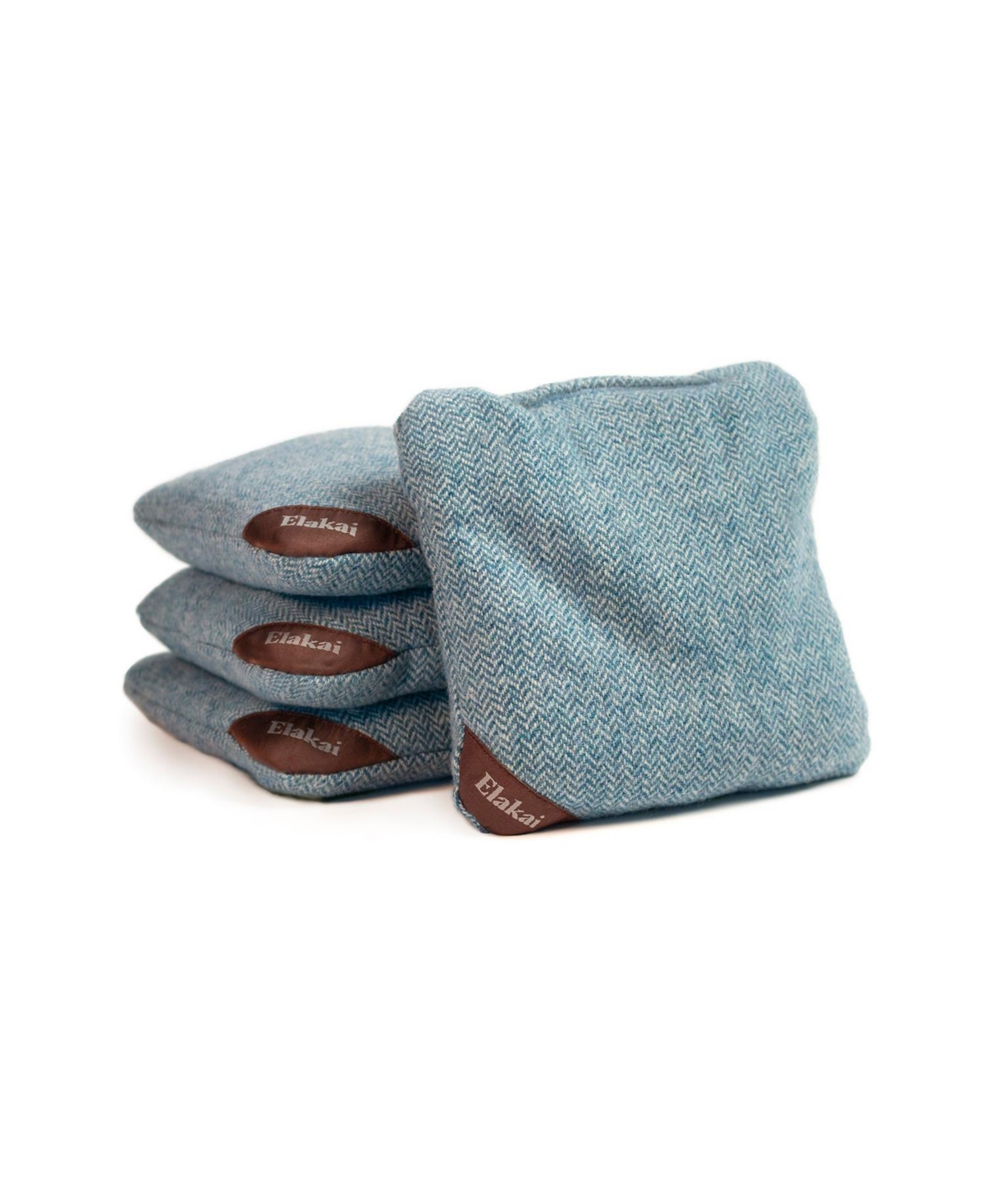 Click here for Elakai Herringbone Cornhole Bags - Sky blue prices