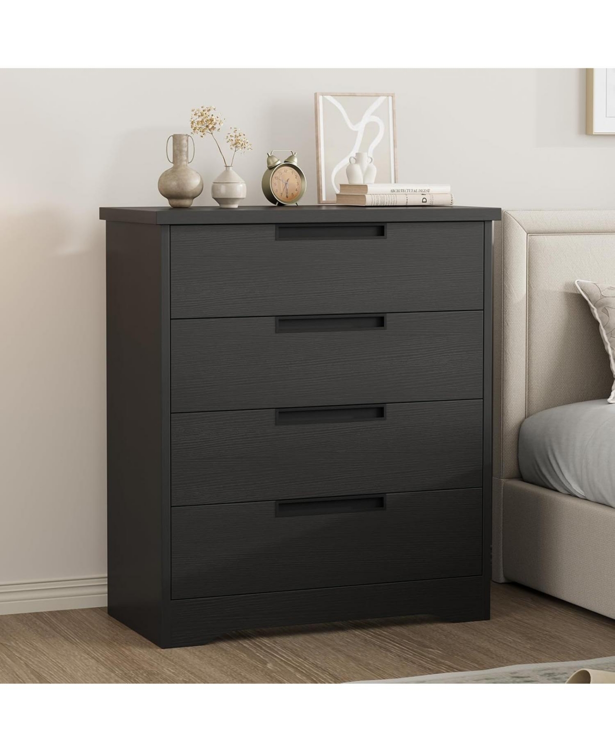 Click here for gaomon 4 Drawer Dresser for Bedroom  Natural Chest... prices