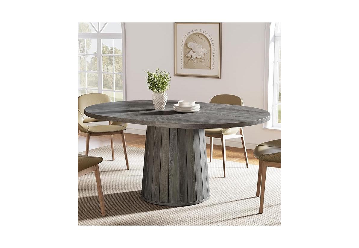 Click here for Tribesigns Oval Dining Table for 6 People  55.11-I... prices