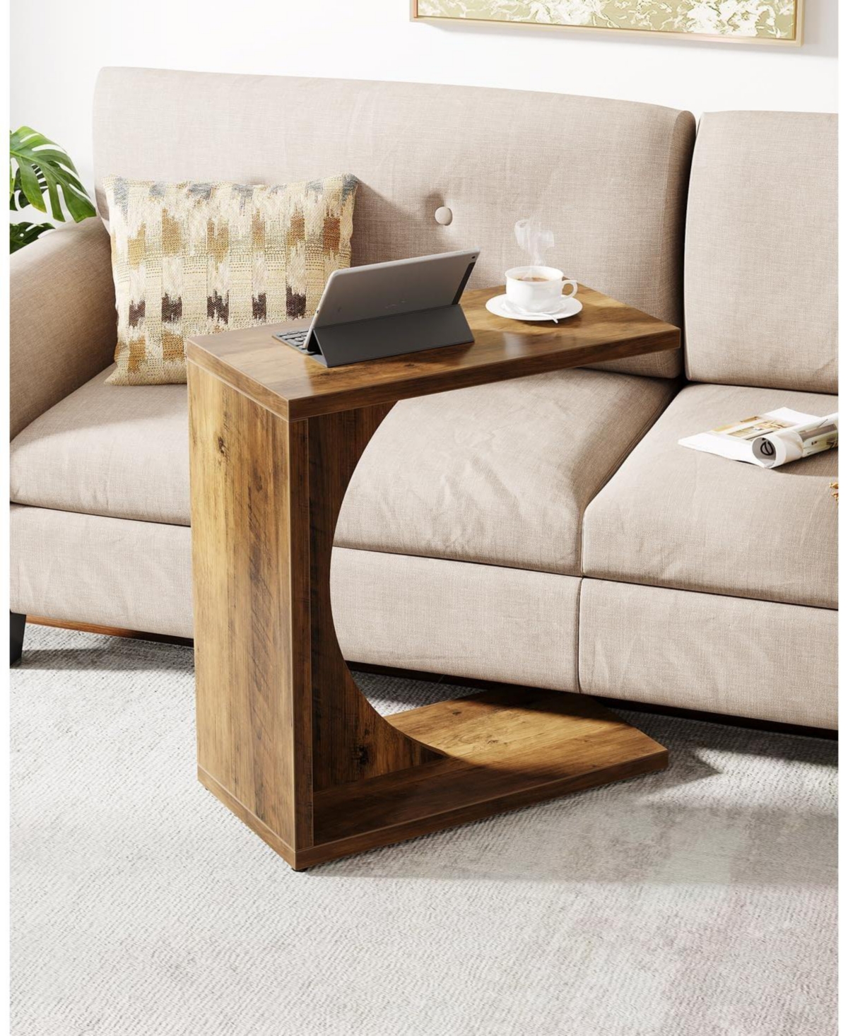 Click here for Tribesigns C-Shaped End Table for Couch  Sofa Side... prices