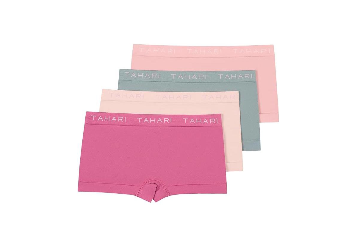Click here for Tahari Girls 4-Pack Short Underwear - Blush  sage... prices