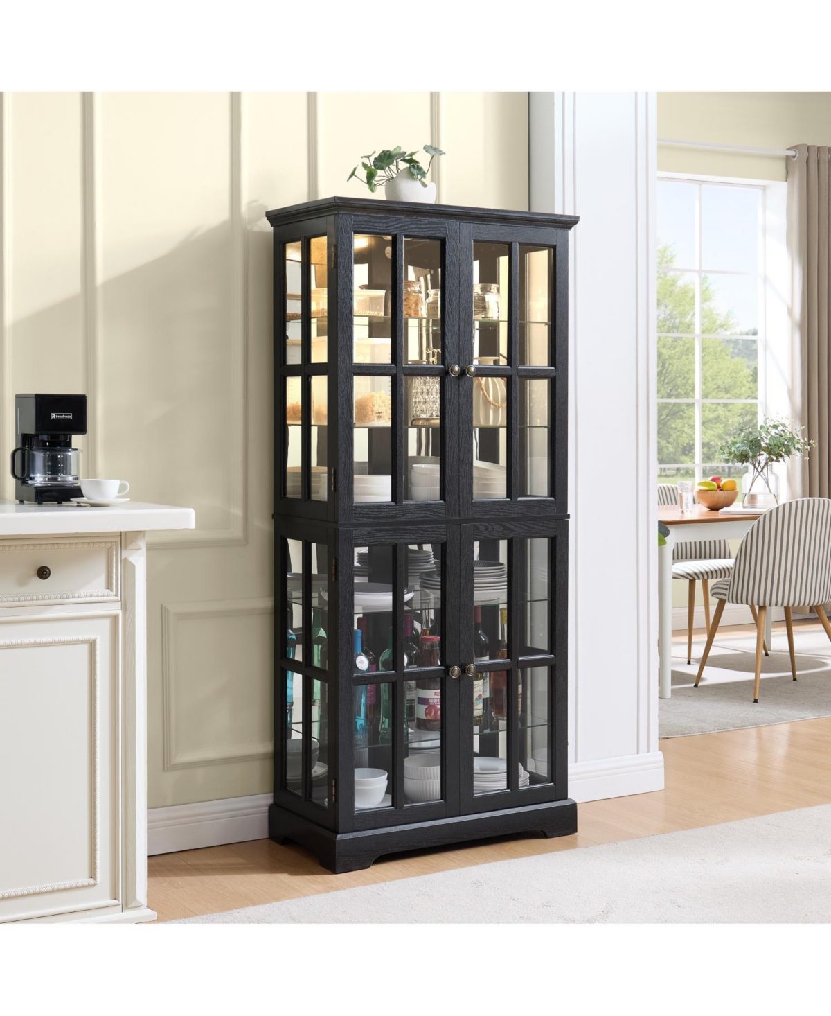 Click here for Streamdale Furniture Antique Curio Cabinet with Gl... prices
