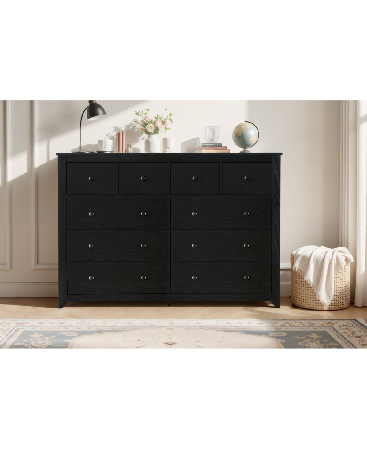 Click here for Streamdale Furniture Black 10-Drawer Dresser - Wid... prices