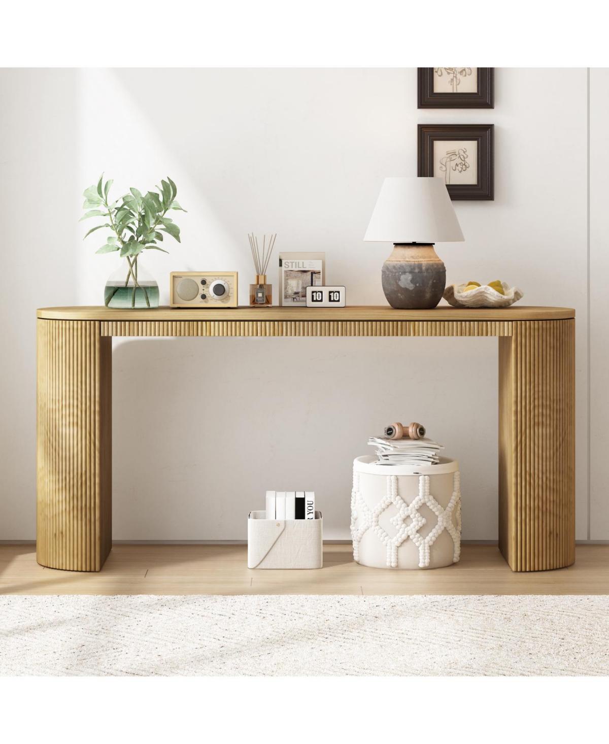 Click here for Streamdale Furniture Curved Design Console Table w... prices