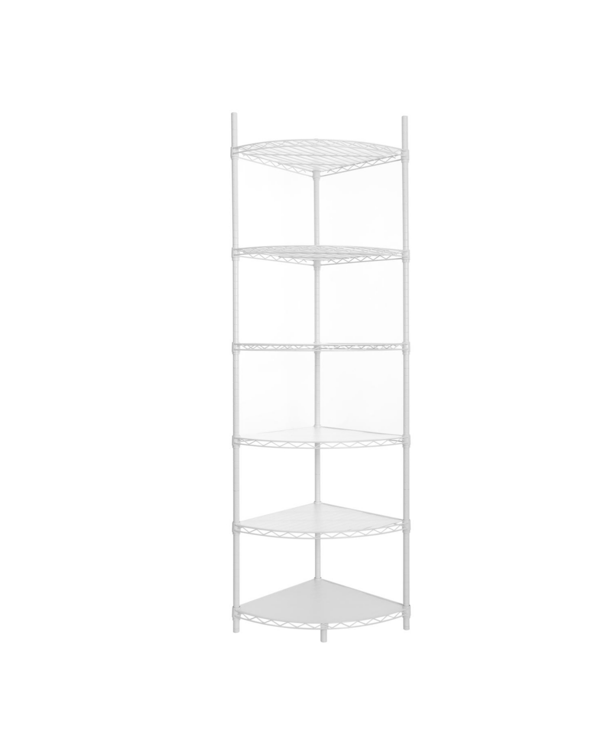 Click here for Streamdale Furniture 6-Tier Corner Wire Shelf - Wh... prices