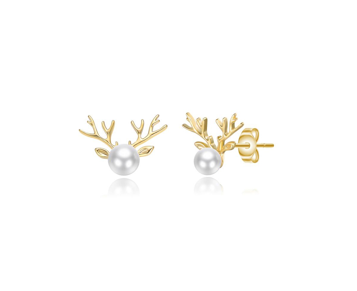 Click here for Rachel Glauber Teens 14K Gold Plated Pearl Animal... prices