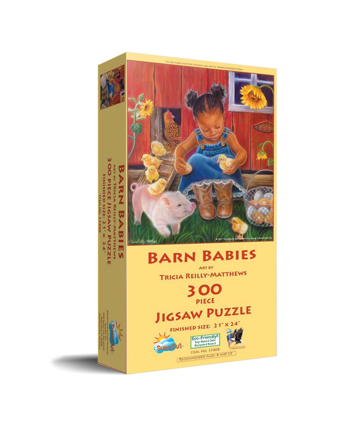 Click here for SunsOut Barn Babies 300 piece Jigsaw Puzzle for Ad... prices
