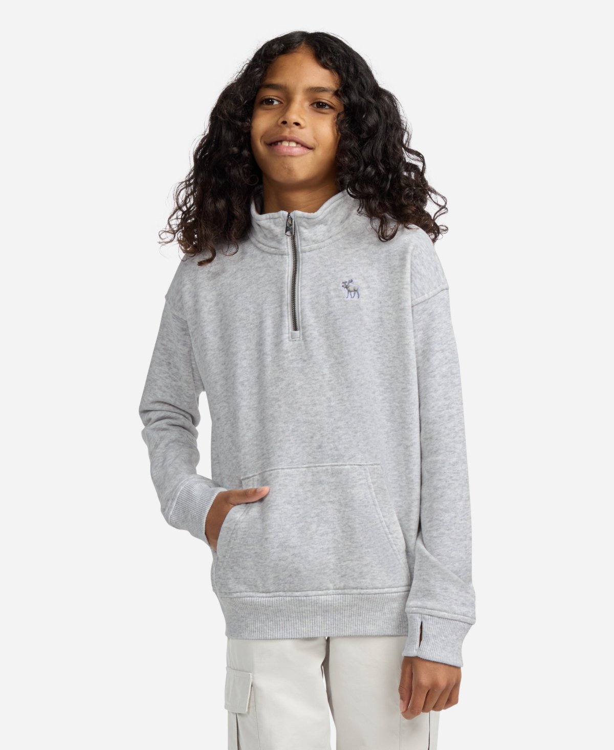 Click here for abercrombie kids Boys Essential Fleece Quarter-Zip... prices