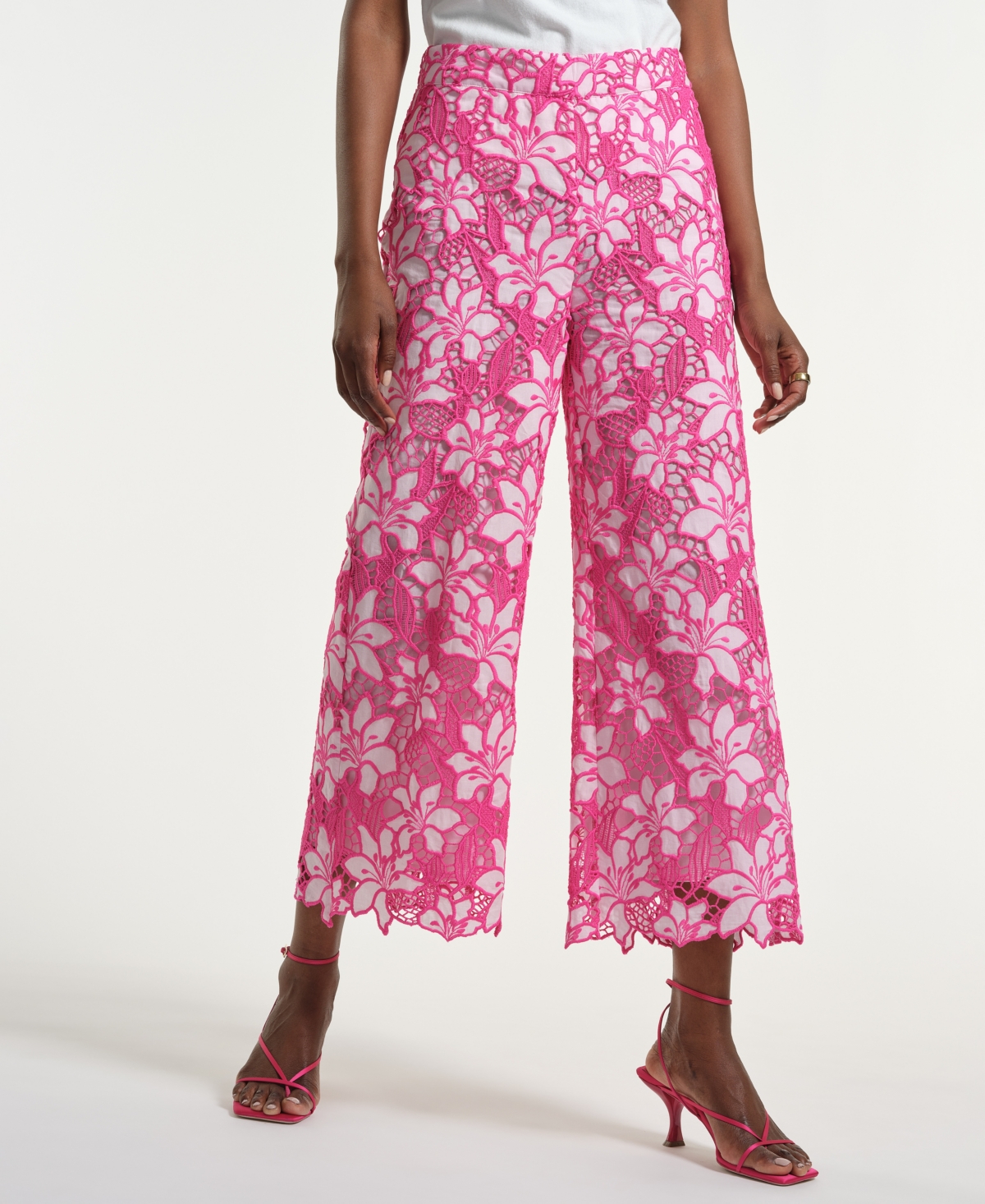 Click here for Isaac Mizrahi Womens High-Rise Straight Leg Pants... prices