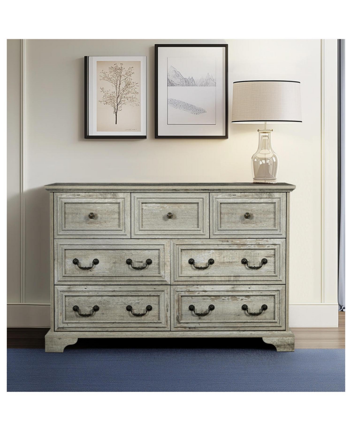 Click here for Streamdale Furniture Farmhouse Dresser 7 Drawers f... prices